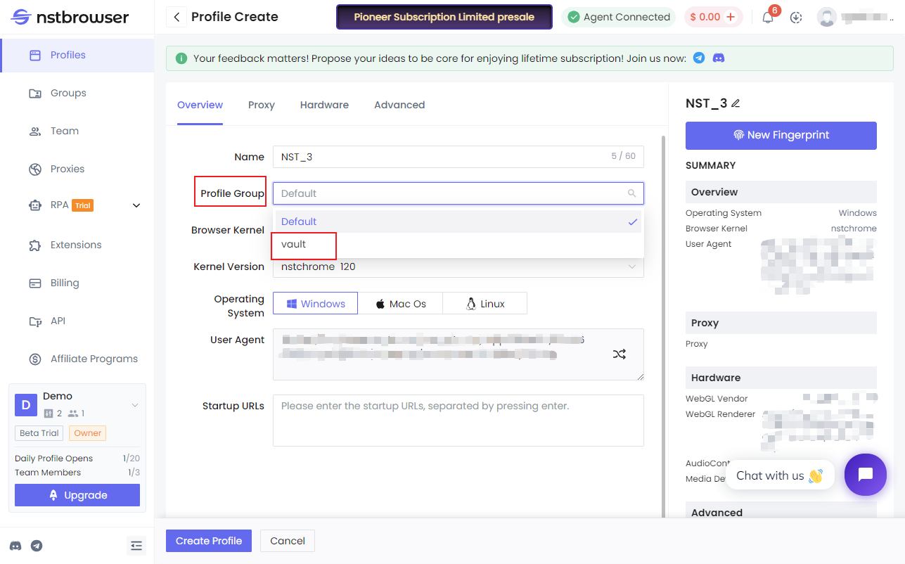 Extension | Nstbrowser